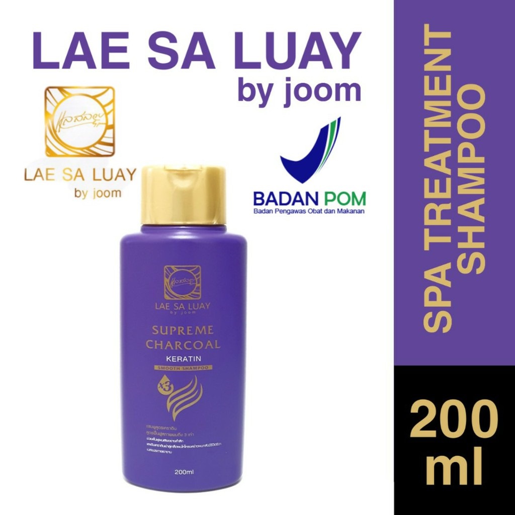 Jual LAE SA LUAY Supreme Charcoal Smooth Shampoo / Keratin Shampoo / Shampo Kondisioner 200 mL ...