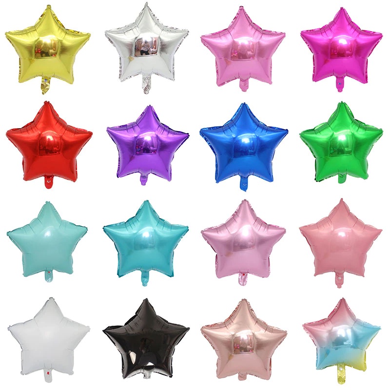 Jual Balon Foil Bintang Balon Star Ukuran 18 Inch / 45cm Balon Pesta ...