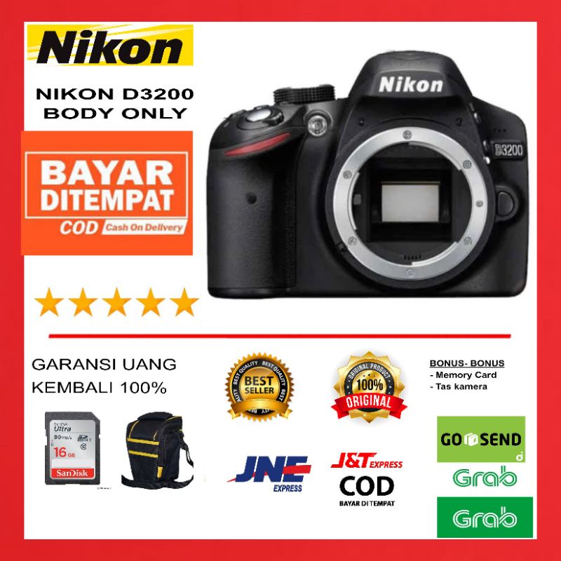Jual Nikon D3200 kit 18-55mm | Shopee Indonesia