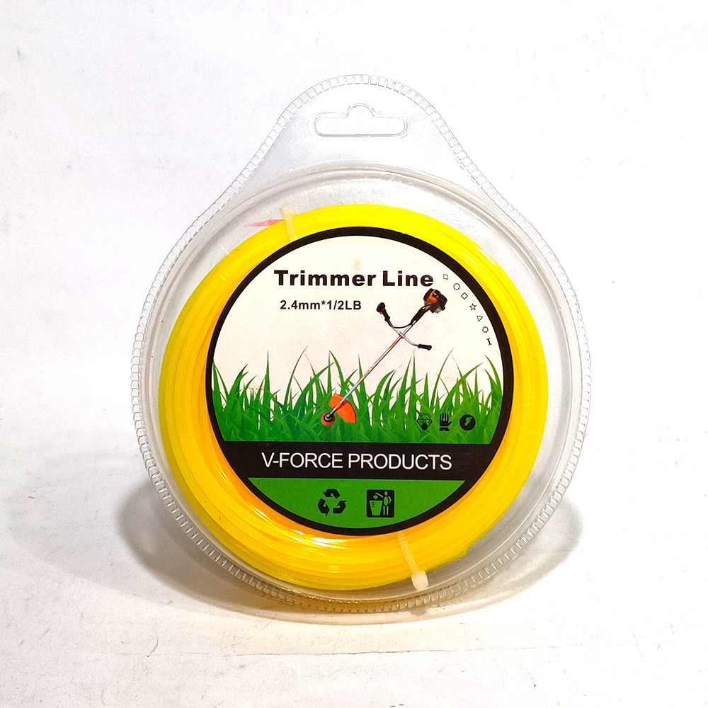 Jual TRIMMER LINE TALI SENAR BABAT MESIN POTONG RUMPUT 2,4 MM*1/2 LB ...
