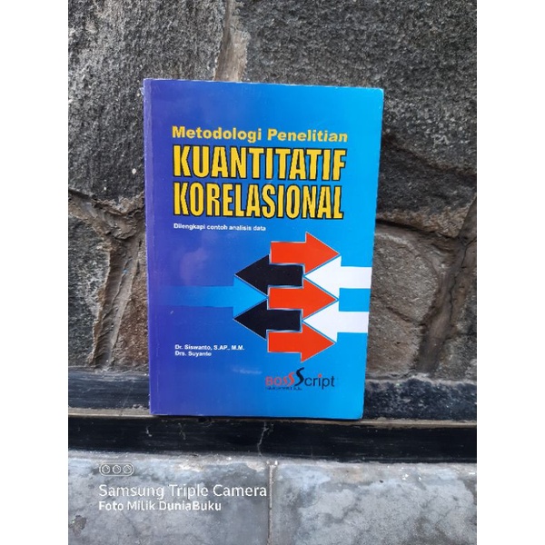 Jual Buku Origional Metodologi Penelitian Kuantitatif Korelasional ...