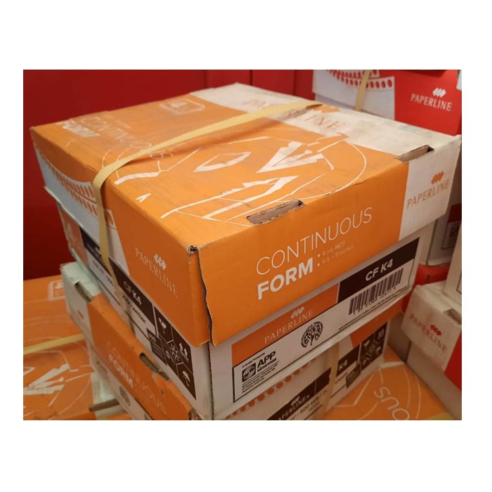Jual Continuous Form 4 PLY putih kertas komputer Paperline K4 putih ...
