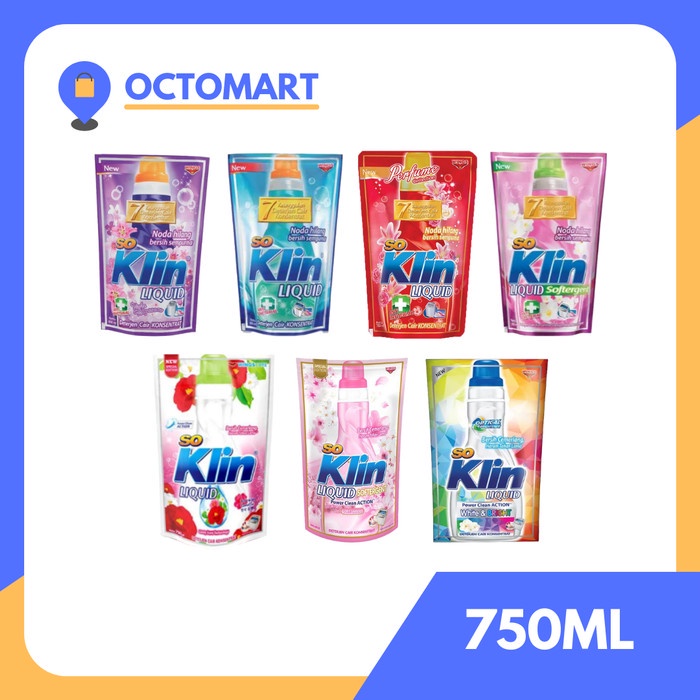 Jual So Klin Soklin Deterjen Cair 720ml Liquid Detergent 720 Ml Shopee Indonesia