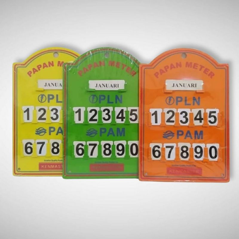 Jual Kenmaster Papan Meter PLN PAM Board Meteran Bulanan | Shopee Indonesia