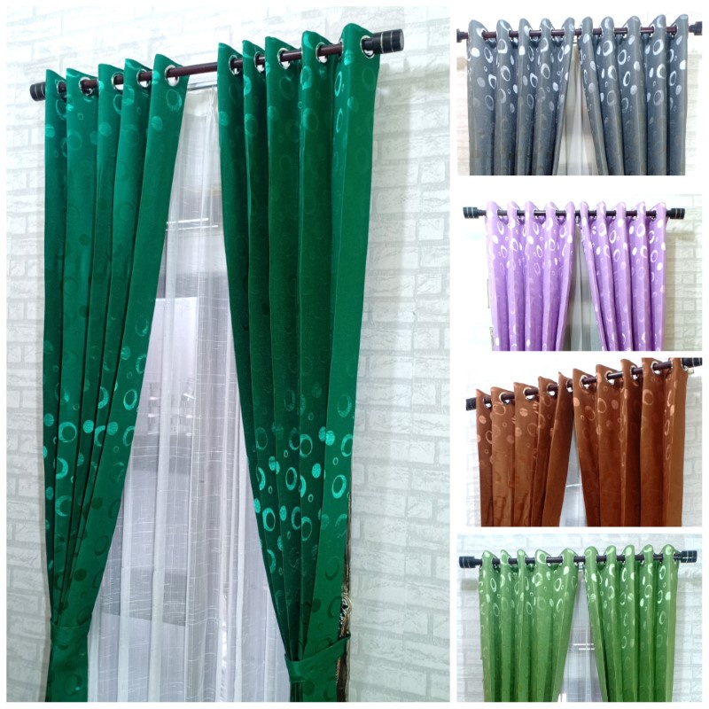 Jual Gorden Jendela Gordyn Pintu korden Minimalis Model Smokring 10 ...