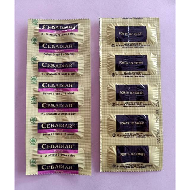 Jual Cebadiar tablet/Pil Siba/obat diare | Shopee Indonesia