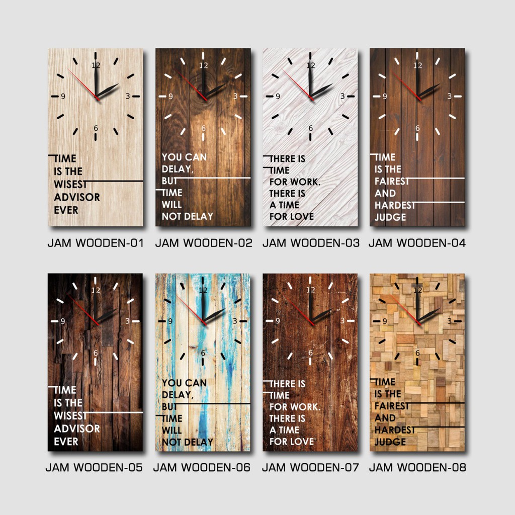 Jual Hiasan Dinding Poster Kayu Pajangan Walldecor Jam Dinding Vintage Dekorasi Ruangan Shabby ...