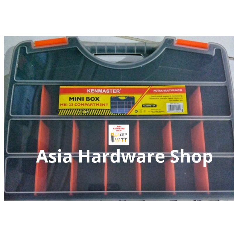 Jual KENMASTER Kotak Mini Tool Box 23 Compartment Rak Komponen ...