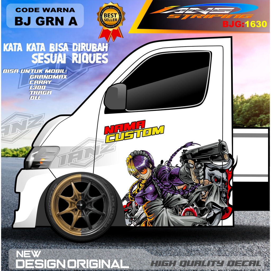 Jual STIKER VARIASI PINTU TRAGA / DECAL PINTU TRAGA GRANMAX / STIKER ...