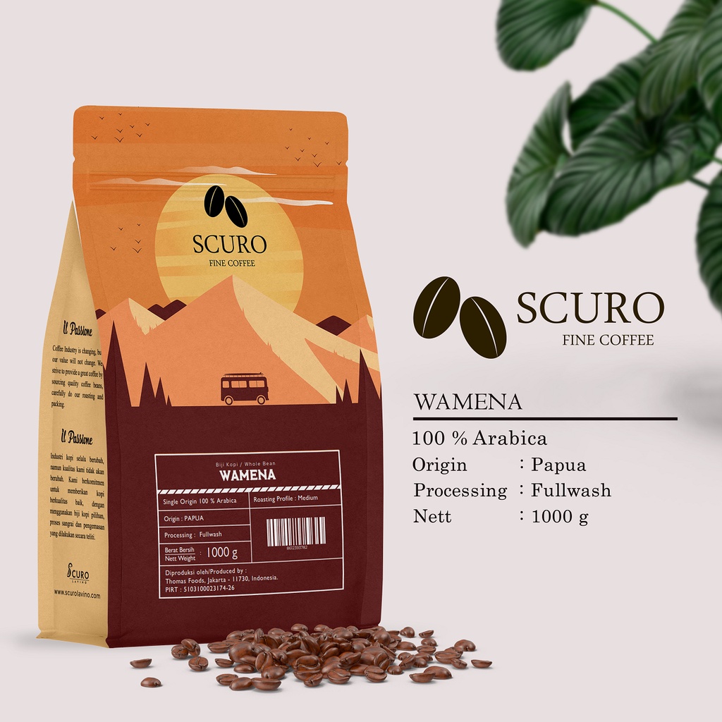 Jual Scuro Coffee - Papua Wamena Roasted Bean 1kg | Shopee Indonesia