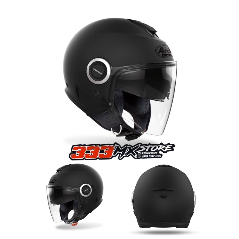 Jual HELM HELIOS BLACK MATT. HELM RIDING. HELM HALF FACE | Shopee Indonesia