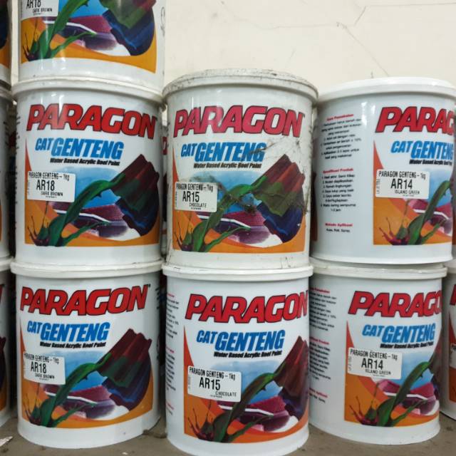 Jual Cat Paragon Genteng 1 kg, Water Based Acrylic Roof Paint | Shopee ...