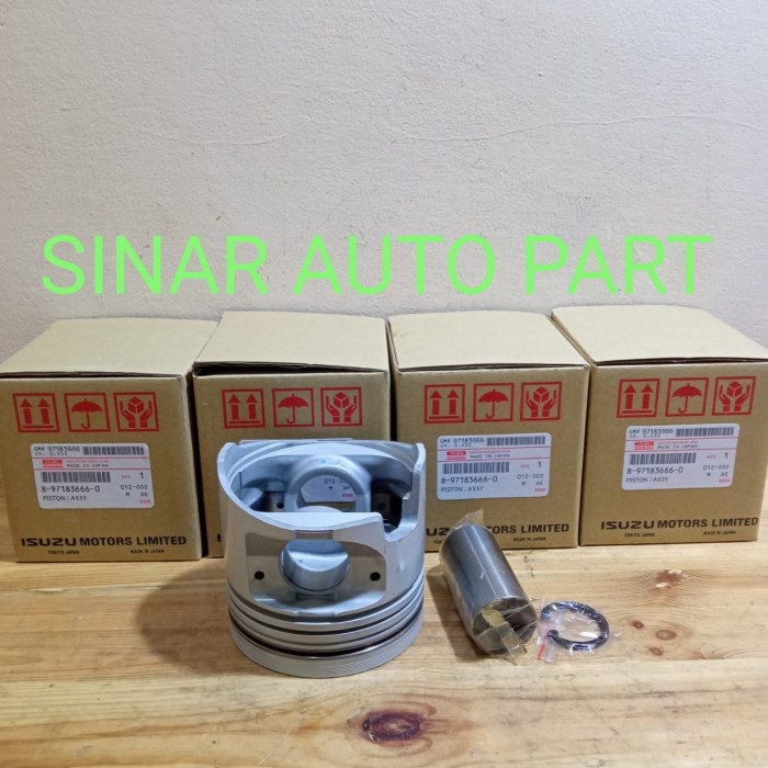 Jual SAP PISTON ASSY SEHER SET ISUZU NKR71 4HG1 EURO 1 BAJA ALFIN ASLI ...