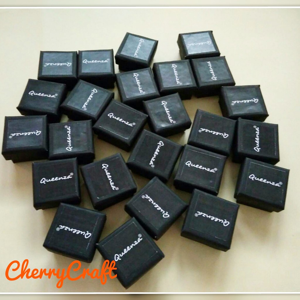 Jual PAHE Kotak Packing ukuran 5x5x3 cm cetak logo isi 100pcs | Shopee ...