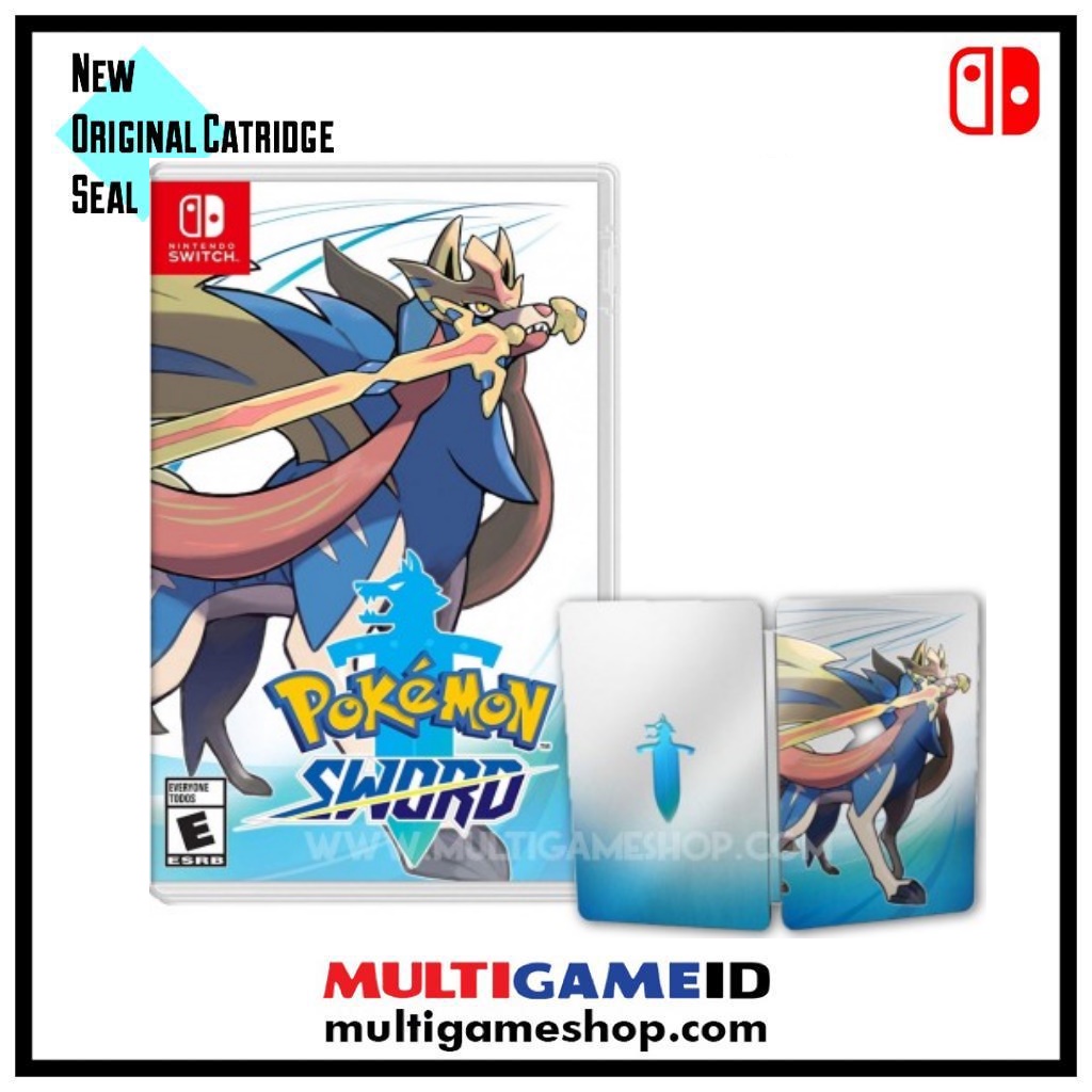 Jual Switch Pokemon Sword MDE US Version + Steelcase | Shopee Indonesia
