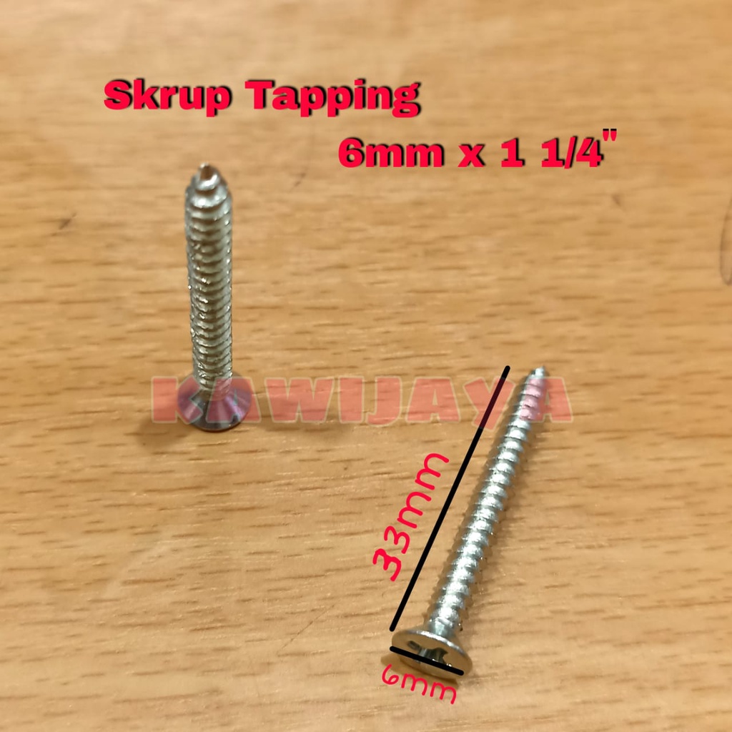 Jual Skrup Sekrup Taping Baut Mur Screw JF Kayu Mebel Olimpik 1 bungkus ...