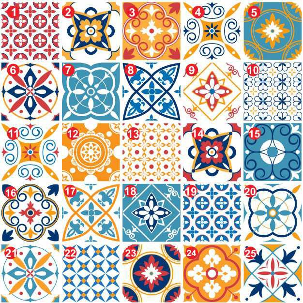Jual Stiker Tegel / Sticker Lantai / Keramik Motive 15 - Bisa Untuk ...