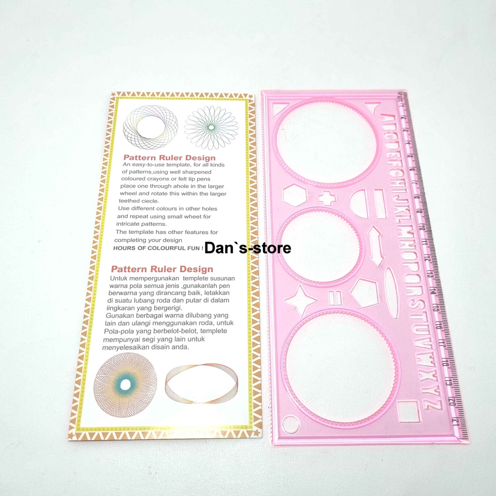 Jual Penggaris Rotary Geometrik Spirograph - Garisan Desain Gambar ...