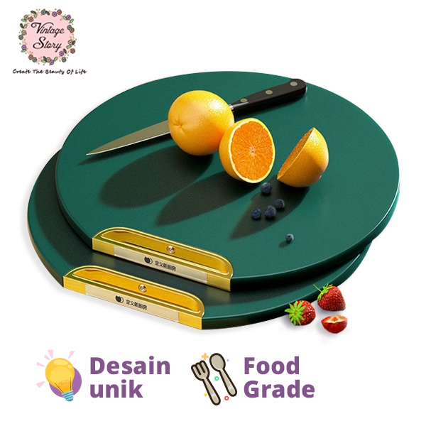 Jual Premium Talenan Bulat Cutting Board Potong Buah Sayur Extra Tebal ...
