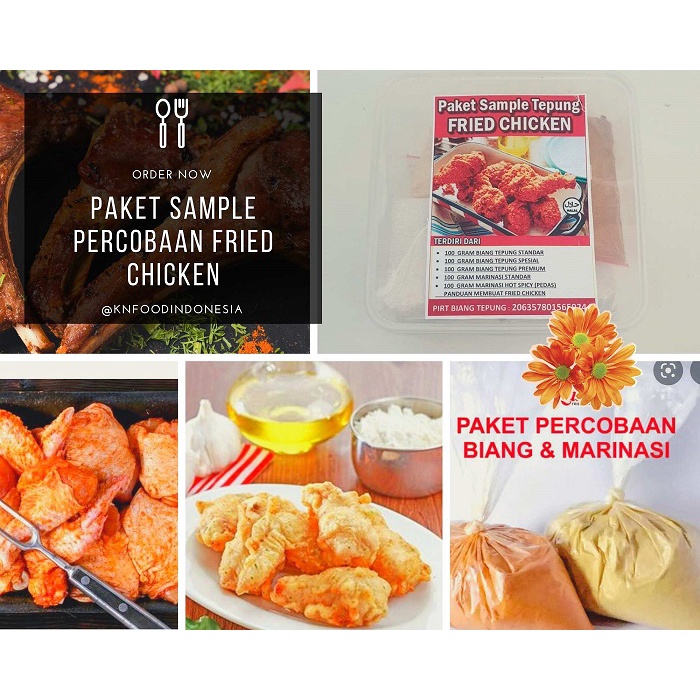 Jual Paket Percobaan Fried Chicken -Paket Sampel Tepung Fried Chicken ...