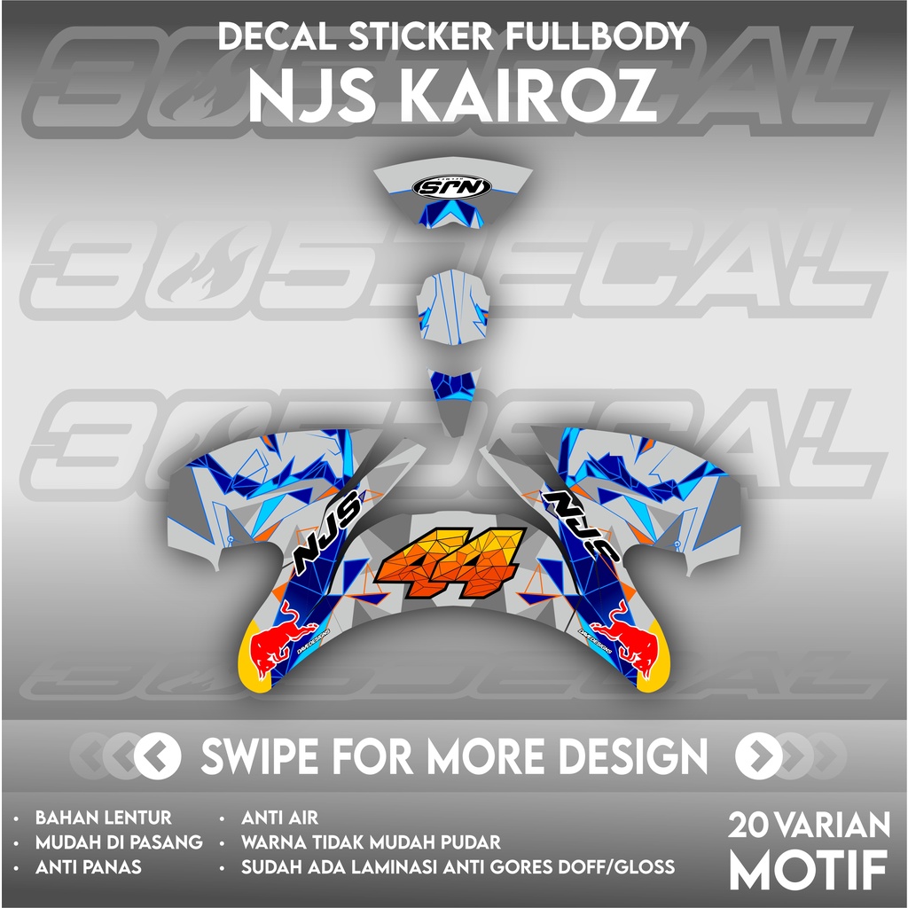 Jual Decal Sticker Helm Njs Kairoz Kairos Part 1 | Shopee Indonesia