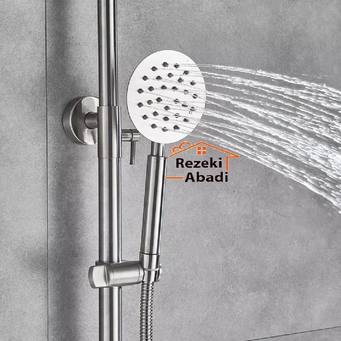 Jual shower-tiang- shower column set cf62 model bulat sus304 / shower ...