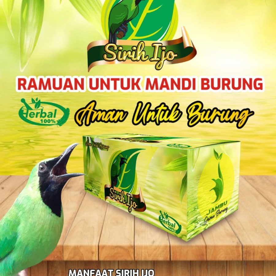 Jual SIRIH IJO HERBAL JAMBU SAMPO BURUNG DIDIS JAMU & KUTU UNTUK BURUNG ...