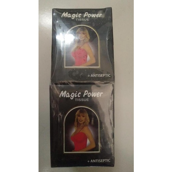 Jual Tissue Tisu Magic Power + Antiseptic Sachet 1 Kotak 100% Original ...