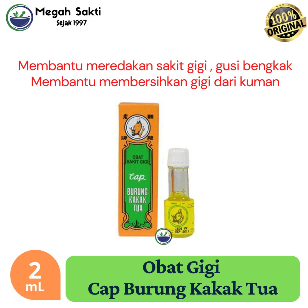 Jual Megah Sakti - Obat Sakit Gigi Cap Burung Kakak Tua | Shopee Indonesia
