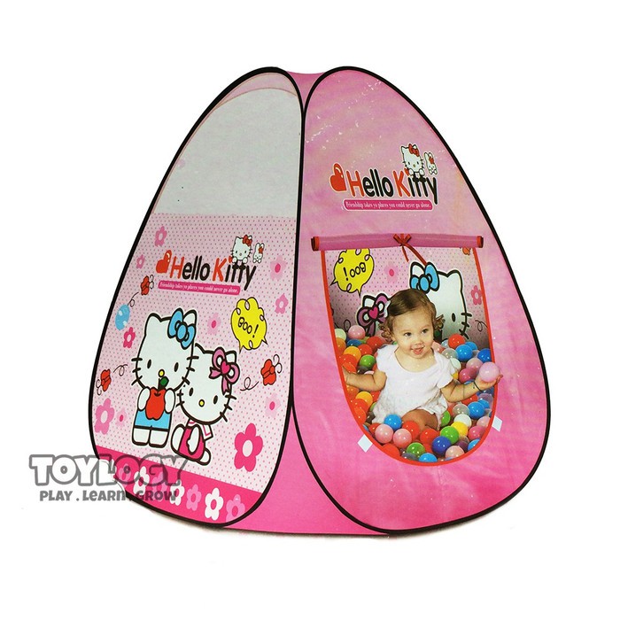 Jual Mainan Anak Tenda Segitiga Hello Kitty Tenda Mandi Bola 5003 40 ...