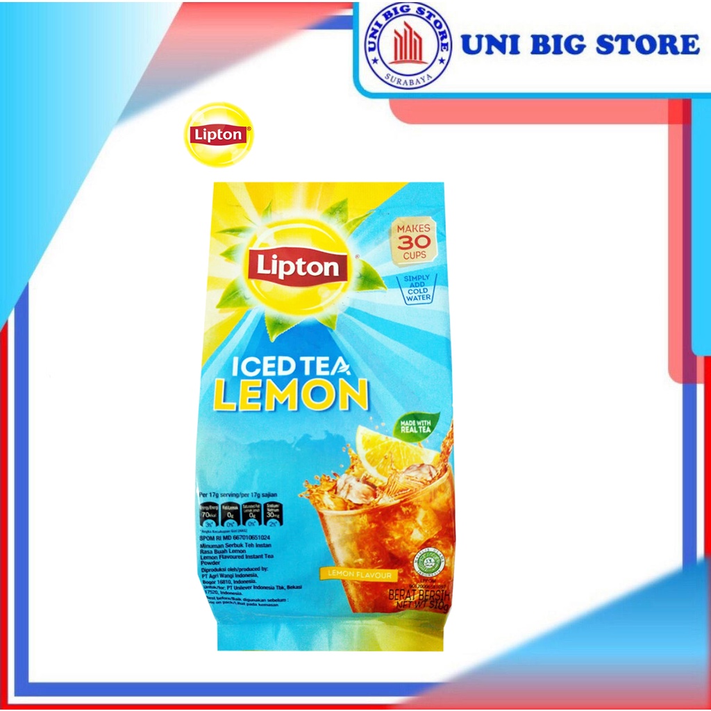 Jual Lipton Iced Ice Tea Lemon Powder 510 gr | Shopee Indonesia