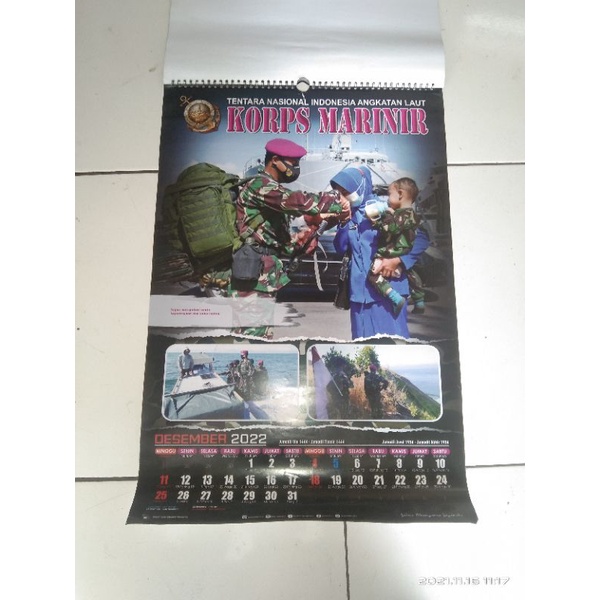 Jual Paket Hemat (10 buah) Kalender Korps Marinir TNI Angkatan Laut ...