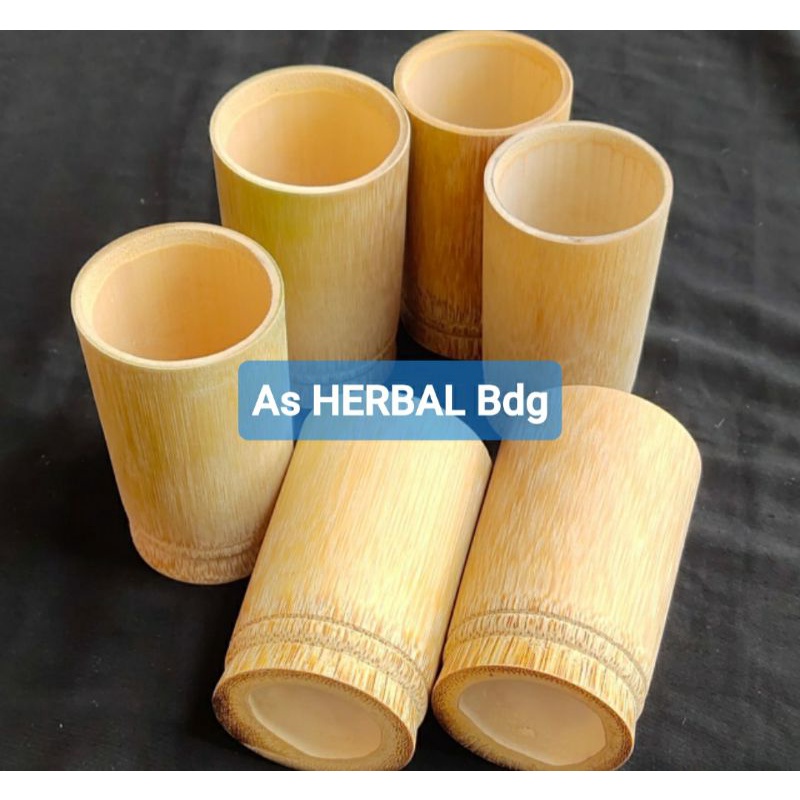 Jual Cangkir bambu gelas bambu minimalis halus per set isi 6 pcs ...