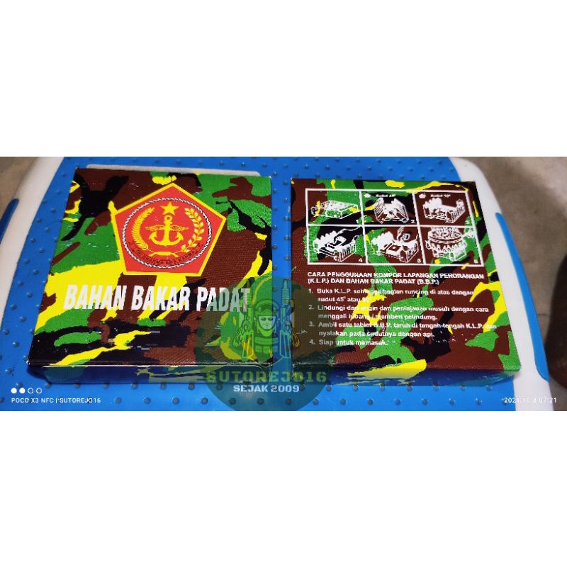 Jual Paravin parafin bahan bakar padat lapangan original jatah tni ...