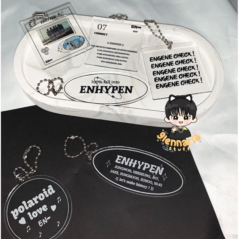 Jual keychain enhypen-engene aesthetic tulisan | Shopee Indonesia