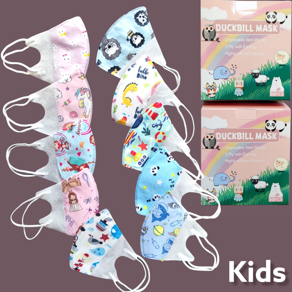 Jual BELLA MASKER DUCKBILL ANAK KIDS FACE MASK MASKER ANAK KIDS MASK ...