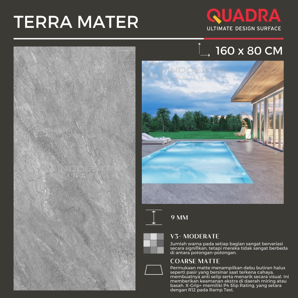 Jual Granit Quadra Terra Mater 160 x 80cm (1 dus / 2,56m2) Luxurious ...