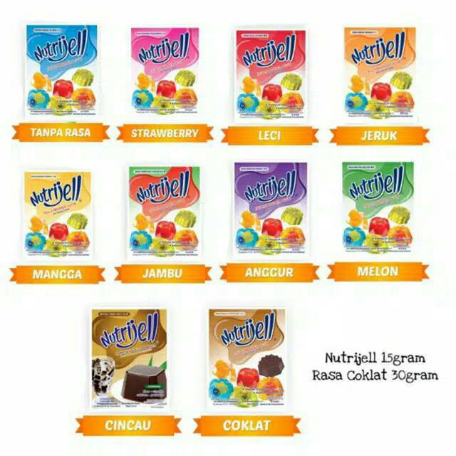 Jual Nutrijel PLAIN / MANGGA / JERUK / STRAWBERRY / ANGGUR / LECI ...