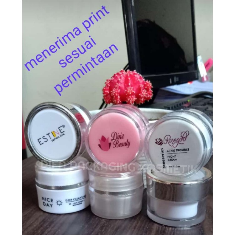 Jual SEMUA BISA PRINT Pot acrylic, pot cream, pot krim, pot kosmetik ...