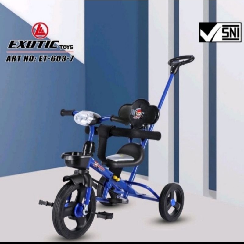 Jual Sepeda Roda Tiga Anak Exotic 603-7 (Ban Karet) | Shopee Indonesia