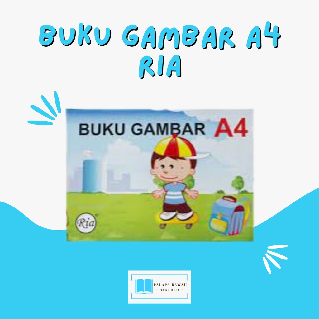 Jual BUKU GAMBAR RIA A3/A4/B5 BUKU GAMBAR KECIL | Shopee Indonesia