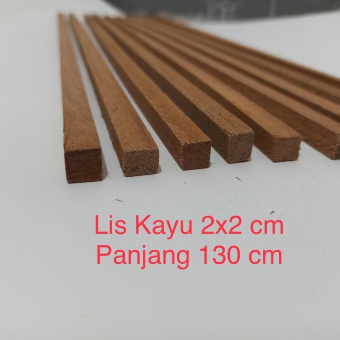 Jual Lis kayu 2x2 cm panjang 130cm | Shopee Indonesia