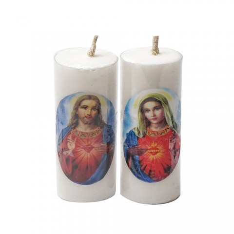 Jual Lilin Gambar Rohani Jubah Biru (Uk. 9,5 x 3,5cm ) / Lilin Katolik ...