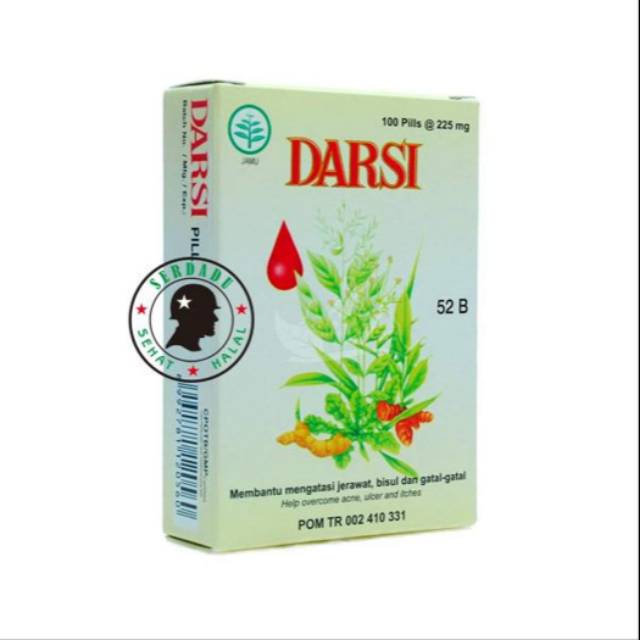 Jual Jamu Darsi 100 Pil Untuk Jerawat Bisul Dan Gatal Gatal | Shopee ...