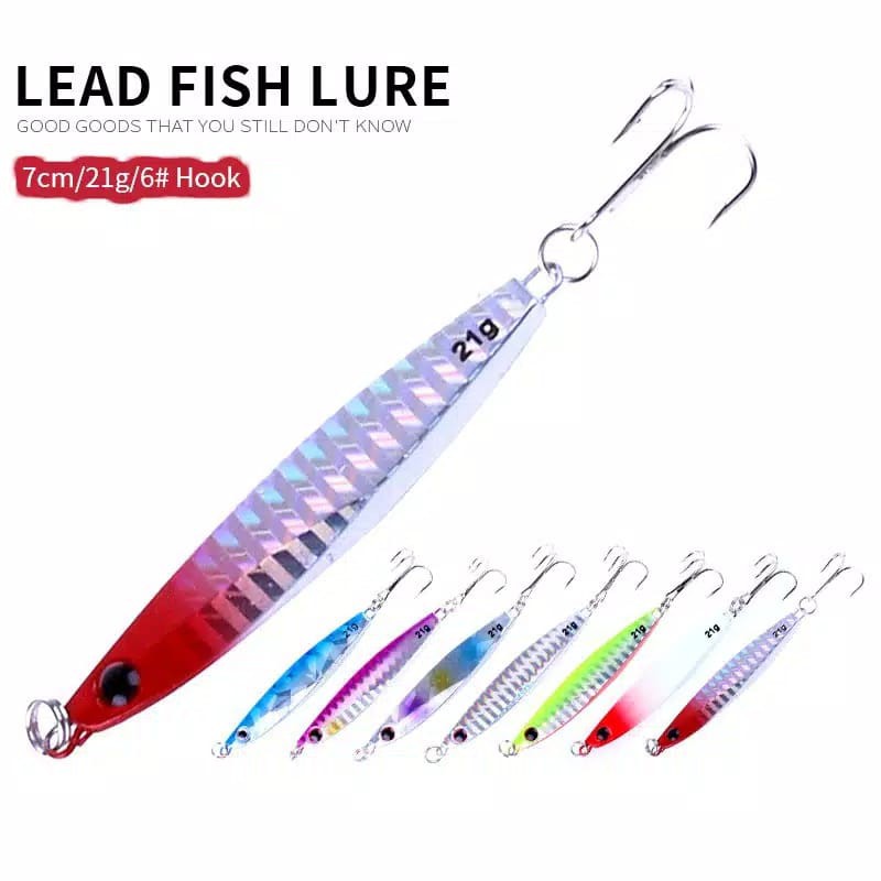 Jual 21gr/7cm umpan casting Metal Jig Pancing Ikan laut Lure | Shopee ...