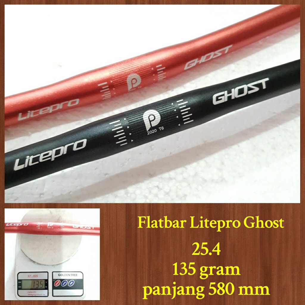 Jual Bar Litepro Ghost Flatbar Stang Sepeda Lipat Fixie Handlebar Alloy ...