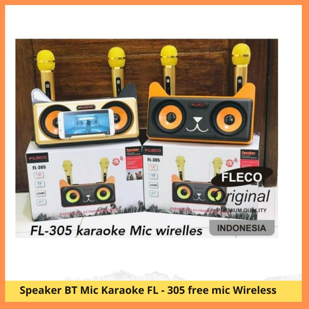 Jual PROMO!! Speaker Portable FLECO 12 inch Bluetooth Karaoke Free 2 ...
