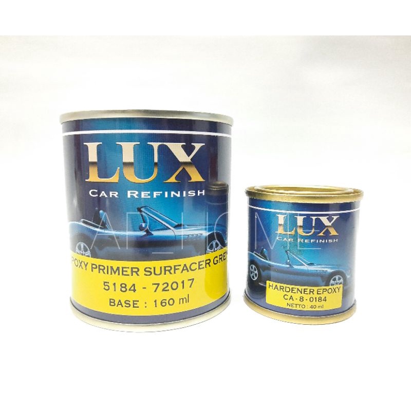 Jual Lux Epoxy Primer Surfancer Grey dan Black 200 ml | Shopee Indonesia