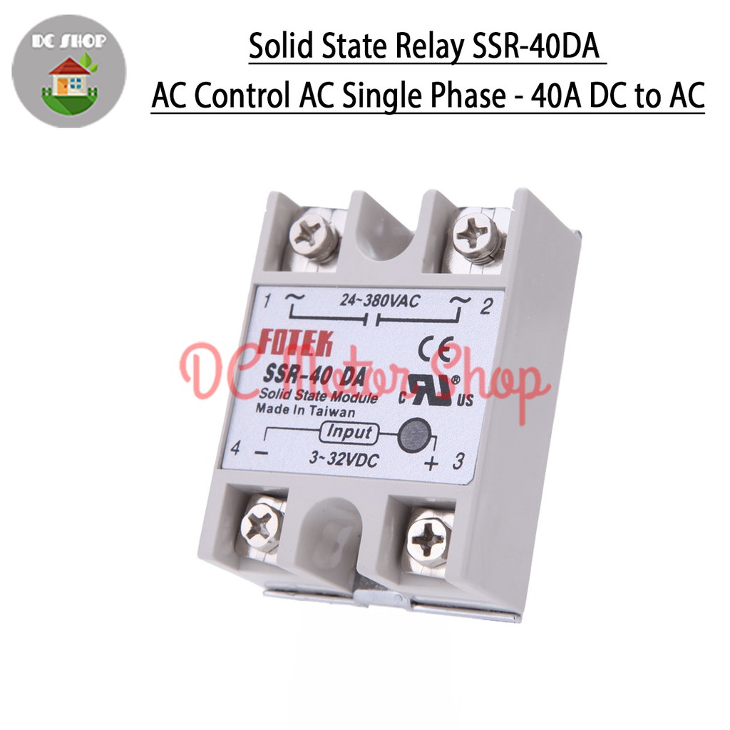 Jual Solid State Relay SSR-40DA AC Control AC Single Phase - 40A DC to AC | Shopee Indonesia