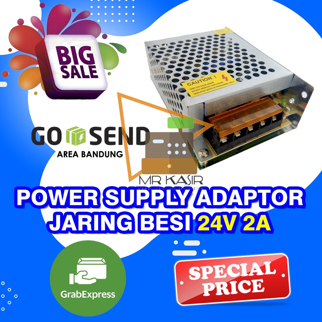 Jual POWER SUPPLY JARINGIN ADAPTOR 24V 2A SWITCHING 2 Ampere 24 Volt DC | Shopee Indonesia
